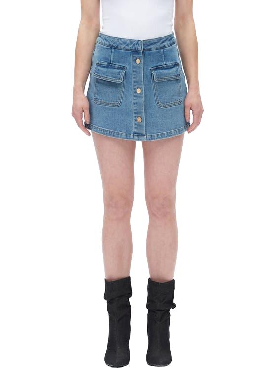 BAYEAS High-Waist Denim Skort